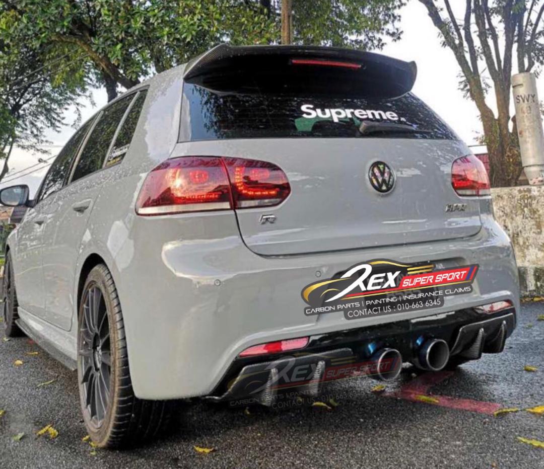 Golf MK6 R Rear Diffuser Osir Carbon | Rexsupersport - Specializes In ...