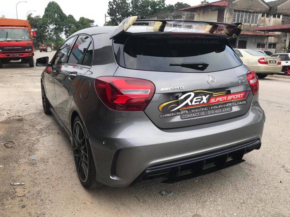 A-CLASS W176 A180 A200 A250 A45 Spoiler A45 AMG Carbon | Rexsupersport ...