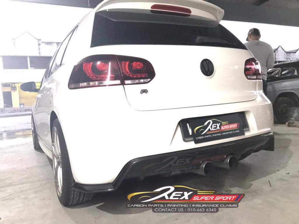 Golf MK6 R Rear Diffuser Exot Diffuser Carbon - Rexsupersport ...