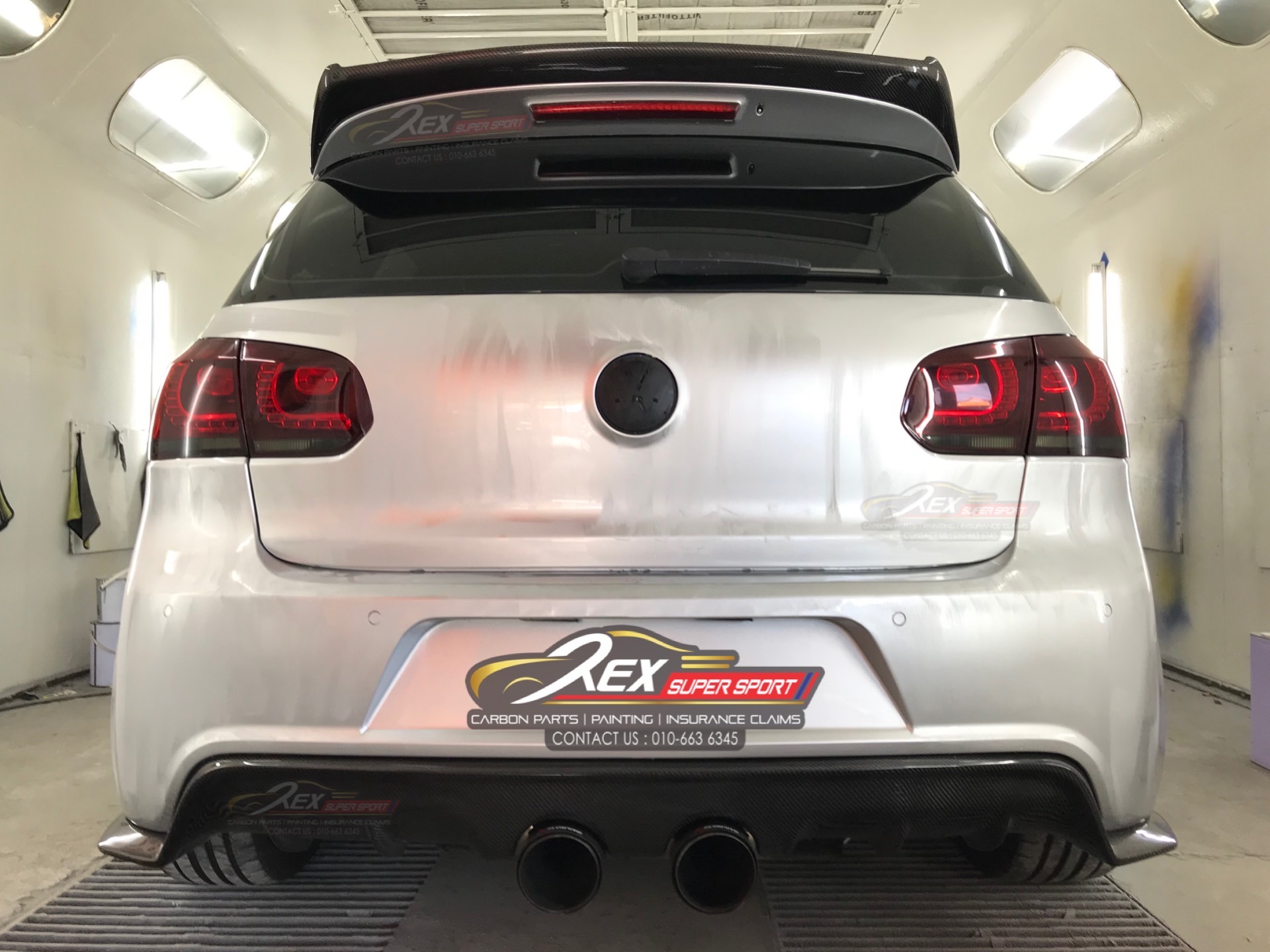 Golf MK6 R Rear Diffuser Exot Diffuser | Rexsupersport - Specializes In ...