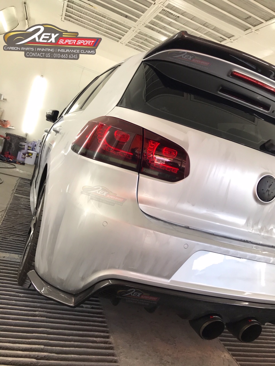 Golf MK6 R Rear Diffuser Exot Diffuser | Rexsupersport - Specializes In ...