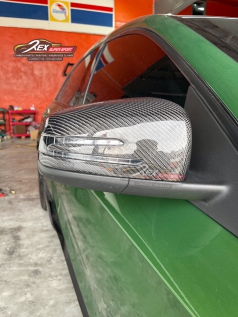 A-CLASS W176 A180 A200 A250 A45 Side Mirror Cover Carbon ...