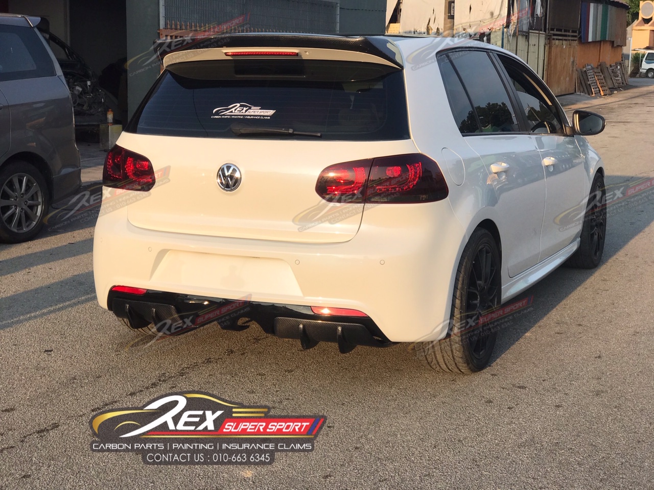 Golf MK6 R Rear Diffuser Osir Carbon | Rexsupersport - Specializes In ...
