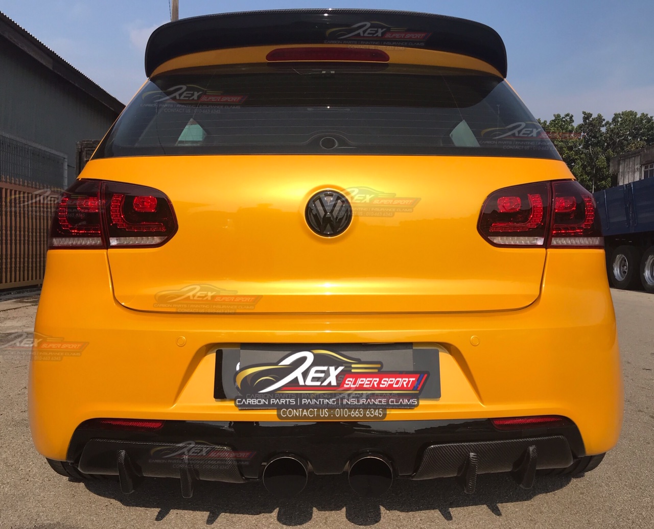 Golf MK6 R Rear Diffuser Osir Carbon | Rexsupersport - Specializes In ...