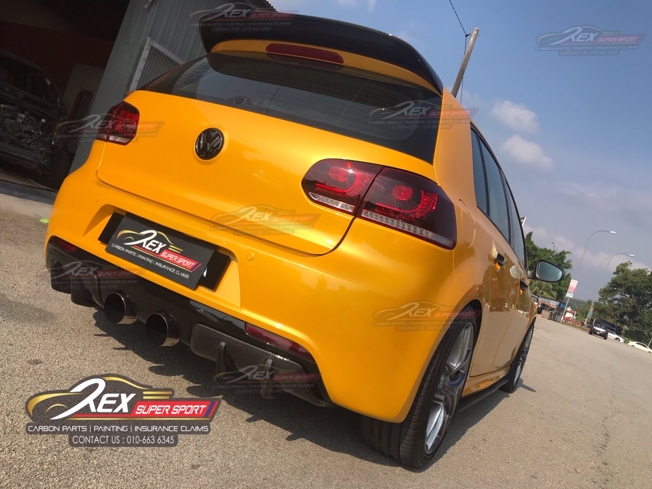 Golf MK6 R Rear Diffuser Osir Carbon | Rexsupersport - Specializes In ...