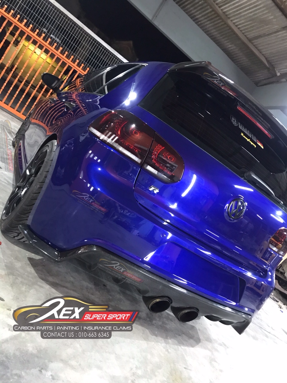 Golf MK6 R Rear Diffuser Exot Diffuser | Rexsupersport - Specializes In ...