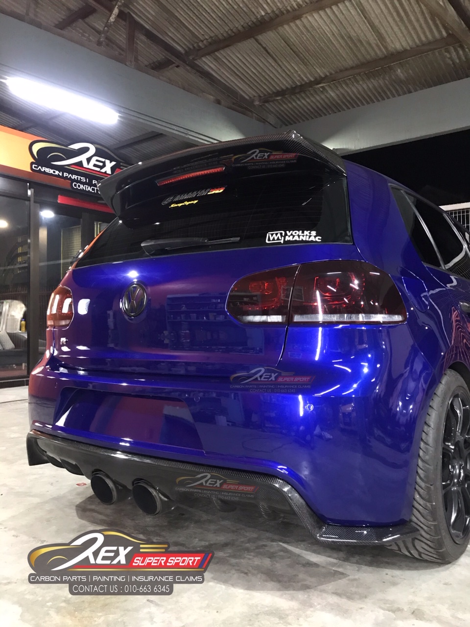 Golf MK6 R Rear Diffuser Exot Diffuser | Rexsupersport - Specializes In ...
