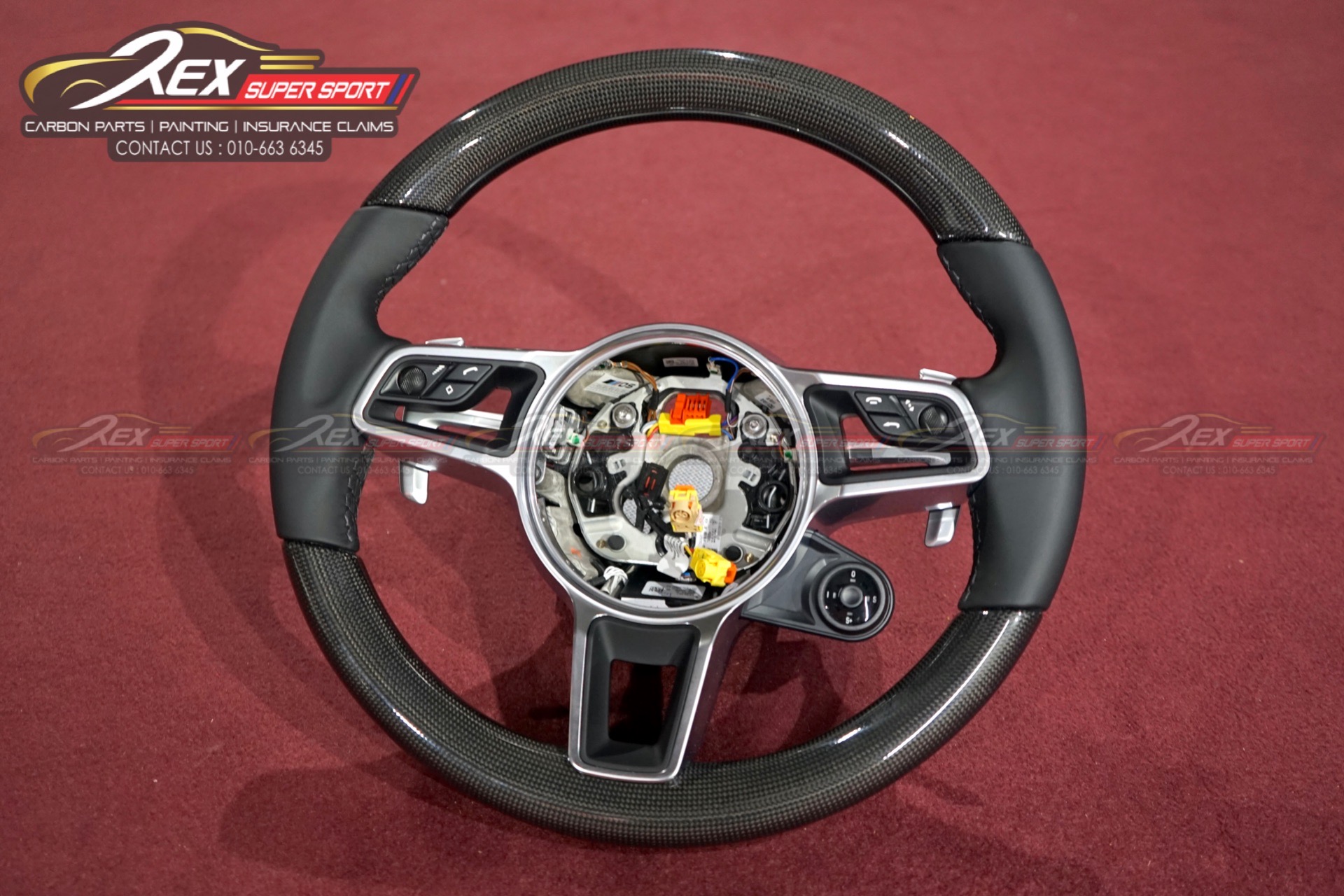 Porsche Sport Chrono Multimedia Button Carbon Steering Set ...