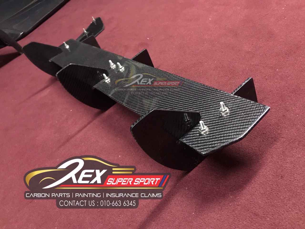 Golf MK7 GTI Maxton Rear Diffuser Carbon | Rexsupersport - Specializes ...