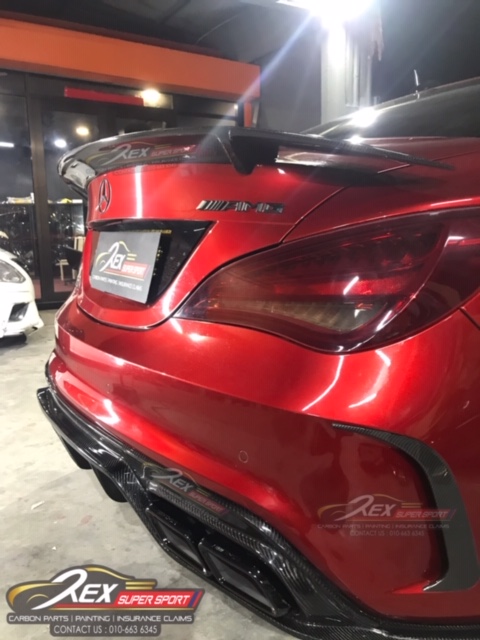 CLA W117 AMG Spoiler RT Carbon | Rexsupersport - Specializes In ...
