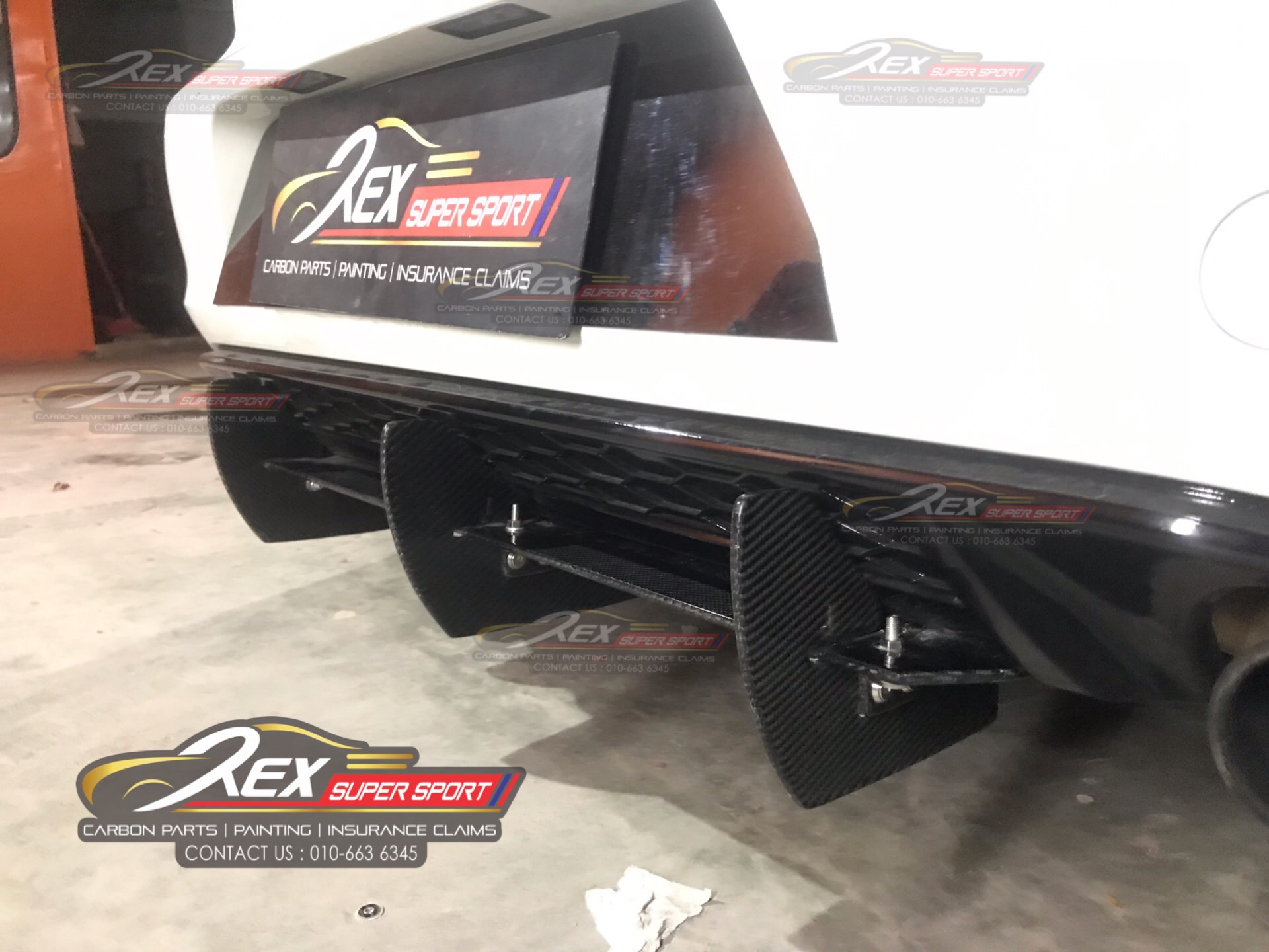 Golf MK7 GTI Maxton Rear Diffuser Carbon | Rexsupersport - Specializes ...