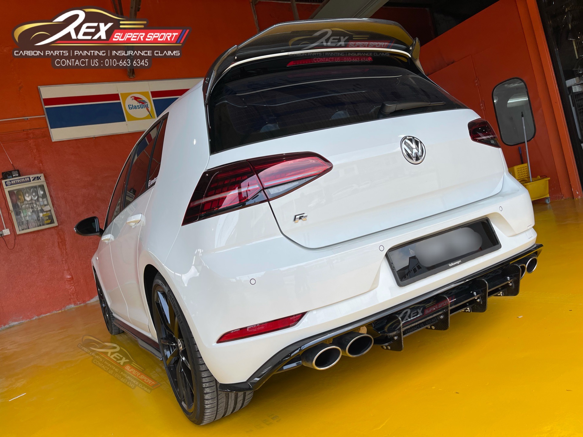 Golf Mk7.5 R Maxton Rear Diffuser Carbon | Rexsupersport - Specializes ...
