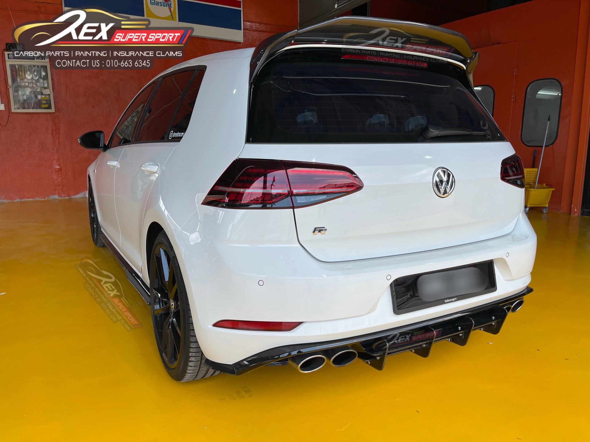 Golf Mk7.5 R Maxton Rear Diffuser Carbon | Rexsupersport - Specializes ...