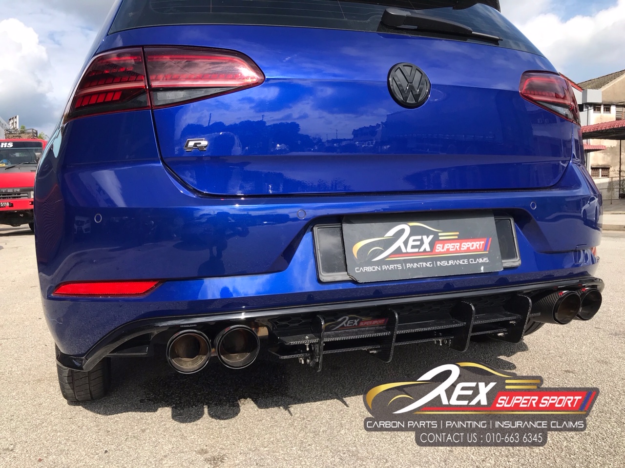Golf Mk7.5 R Maxton Rear Diffuser Carbon | Rexsupersport - Specializes ...
