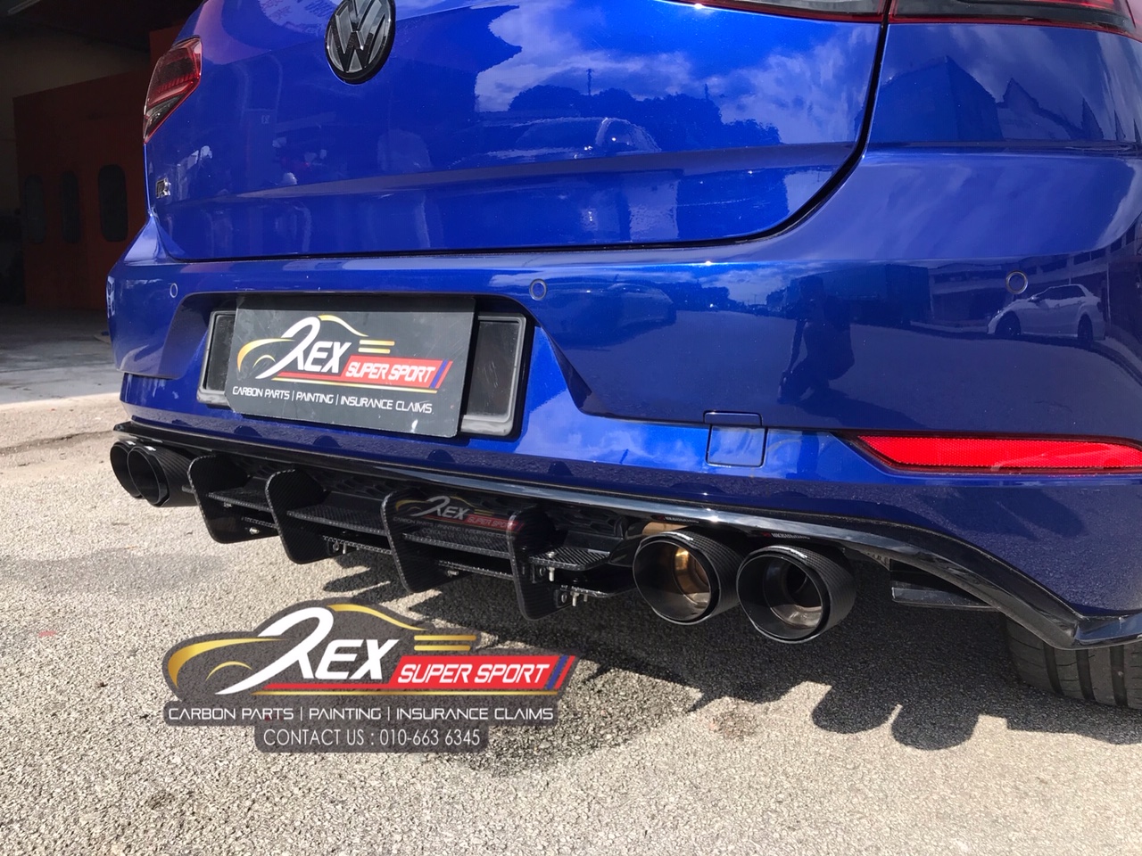 Golf Mk7.5 R Maxton Rear Diffuser Carbon | Rexsupersport - Specializes ...