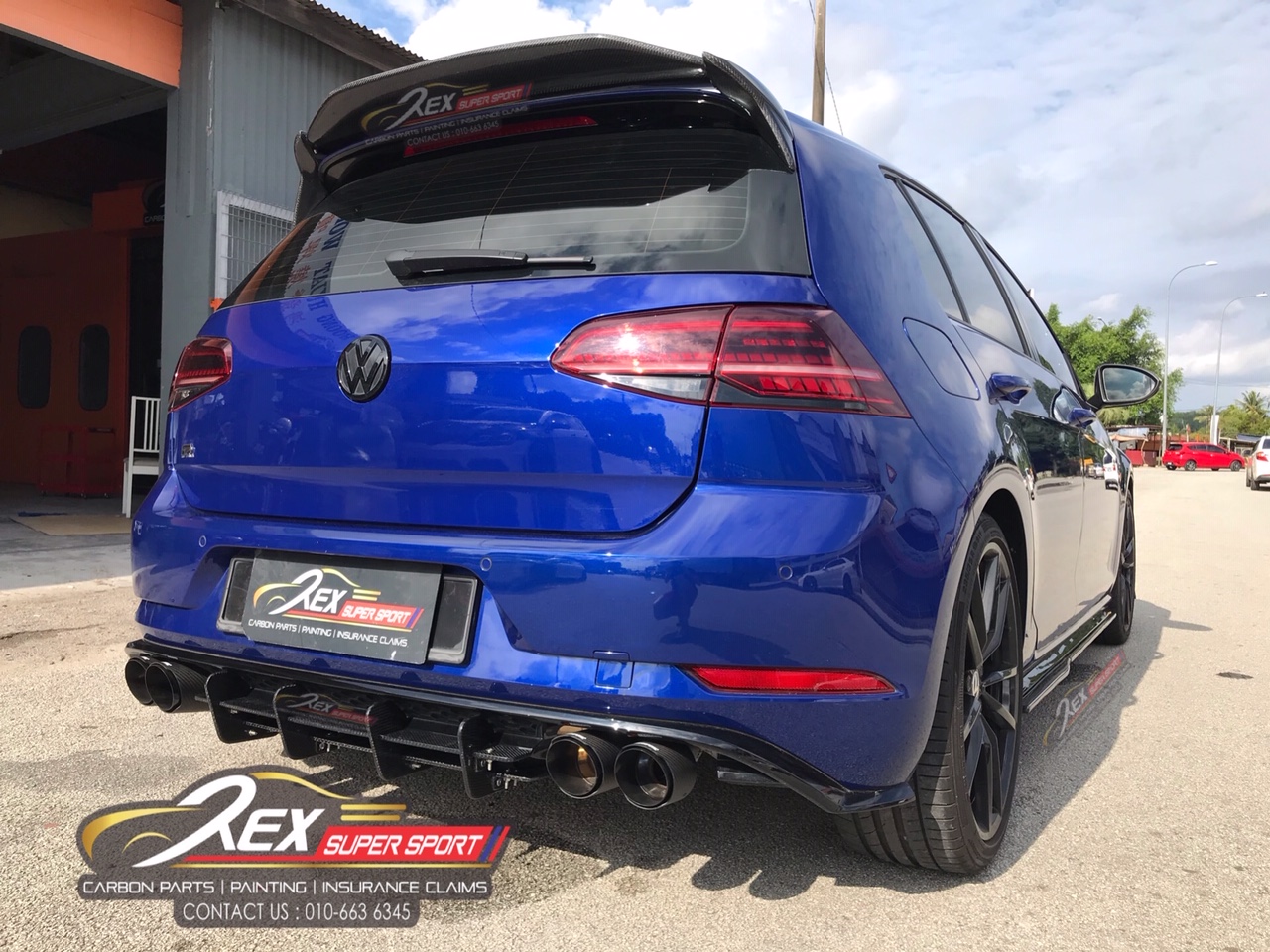 Golf Mk7.5 R Maxton Rear Diffuser Carbon | Rexsupersport - Specializes ...