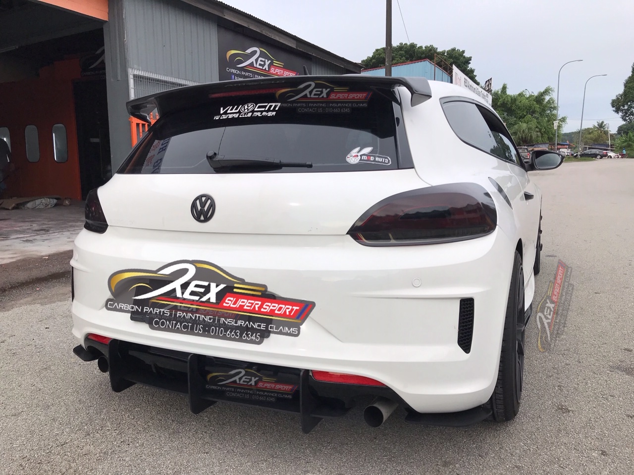 Scirocco R Rear Diffuser Maxton | Rexsupersport - Specializes In ...