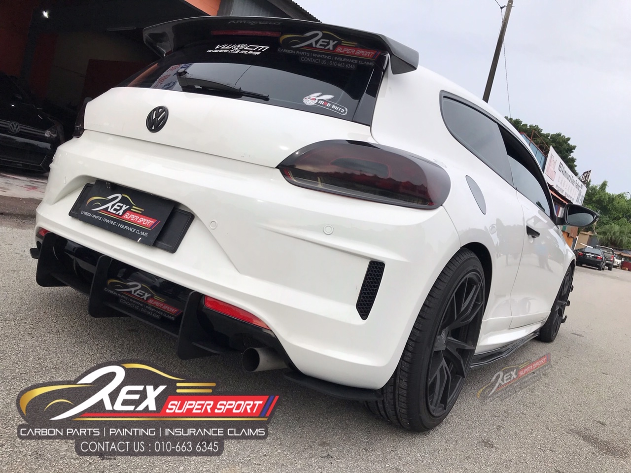 Scirocco R Rear Diffuser Maxton | Rexsupersport - Specializes In ...