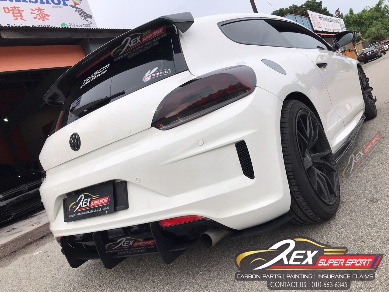 Scirocco R Rear Diffuser Maxton | Rexsupersport - Specializes In ...