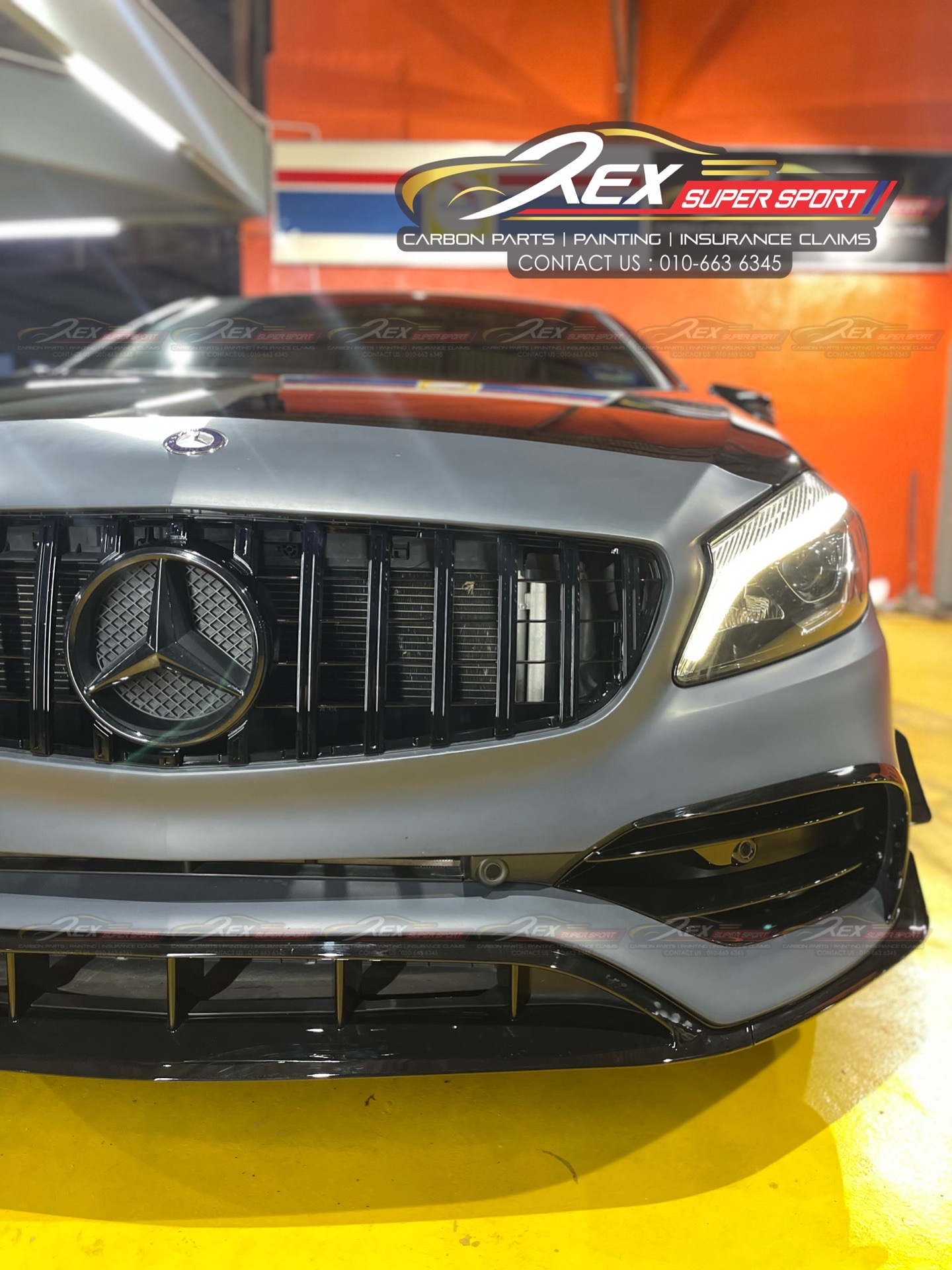 A-Class W176 A180 A200 A250 A45 AMG Bodykit Facelift Set ...