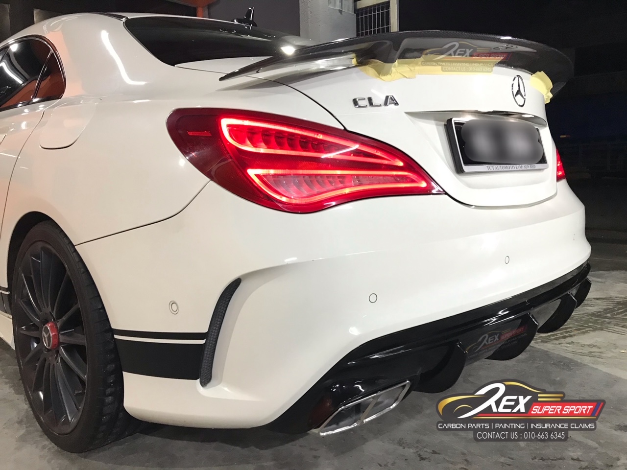 CLA W117 AMG Spoiler RT Carbon | Rexsupersport - Specializes In ...