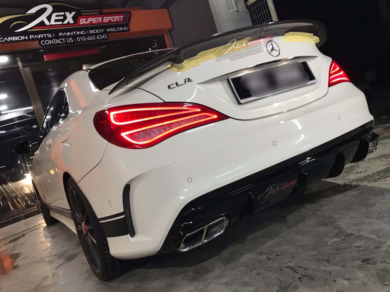 CLA W117 AMG Spoiler RT Carbon | Rexsupersport - Specializes In ...