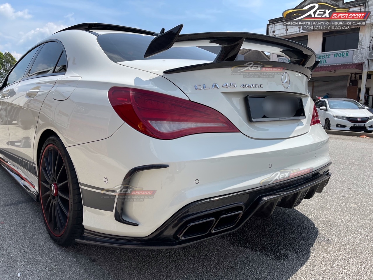 CLA W117 180 200 250 45 AMG Rear Diffuser Revozport | Rexsupersport ...