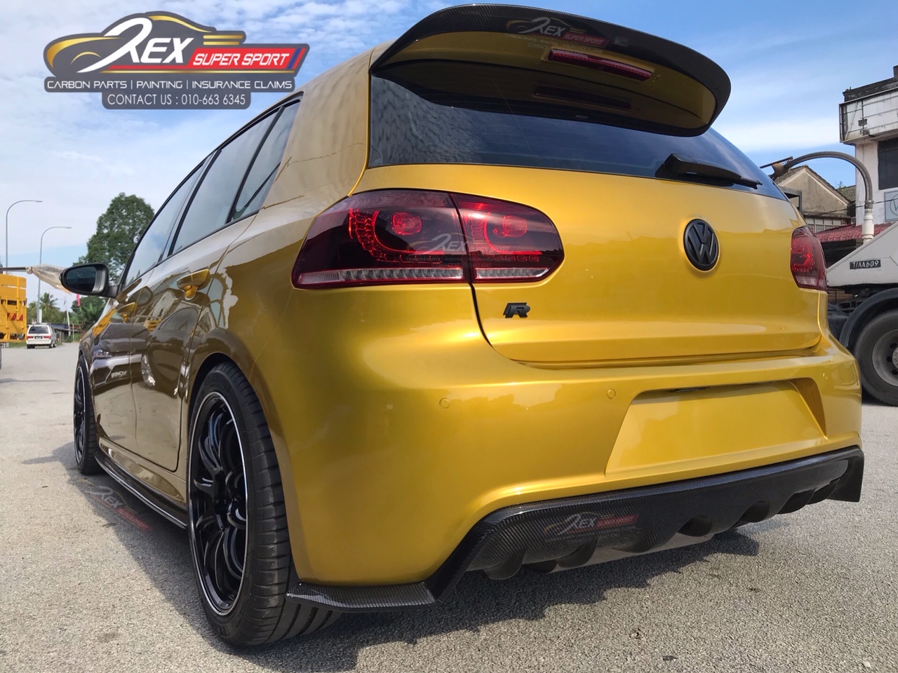 Golf MK6 R Rear Diffuser Exot Diffuser | Rexsupersport - Specializes In ...