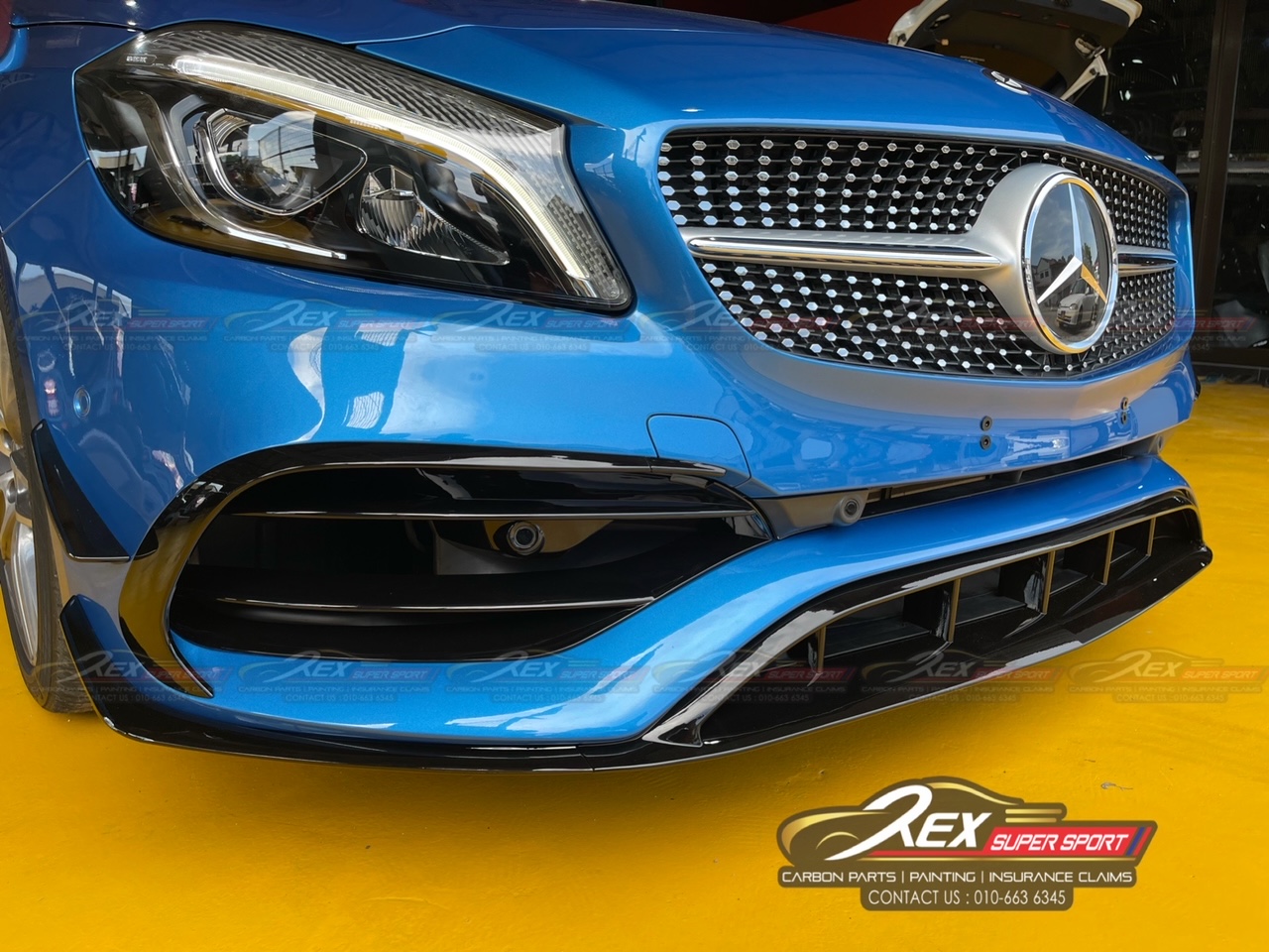 A-ClassW176 A180 A200 A250 A45 AMG Front Canard Air - Vent Aerodynamic ...