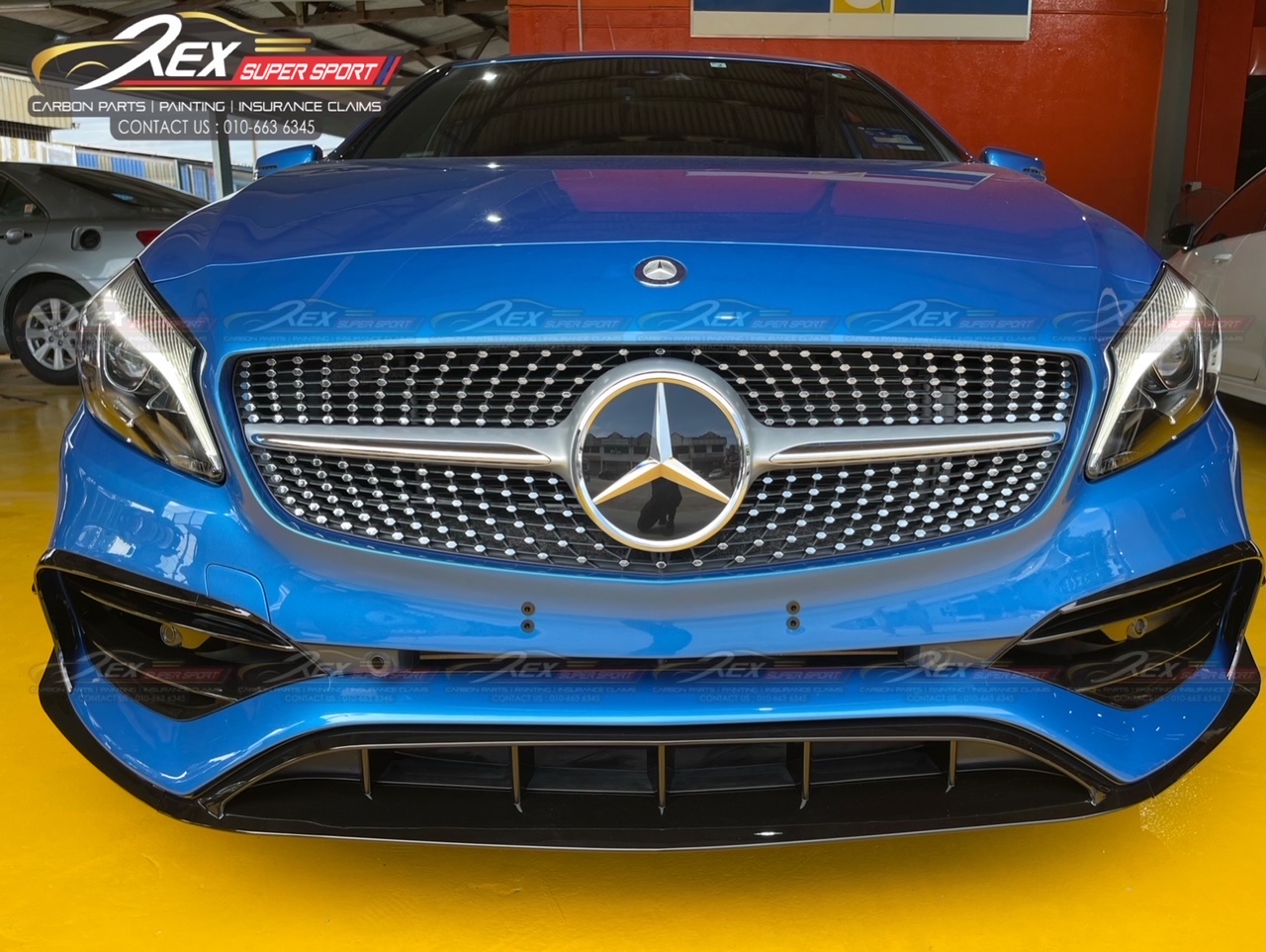 A-ClassW176 A180 A200 A250 A45 AMG Front Canard Air - Vent Aerodynamic ...