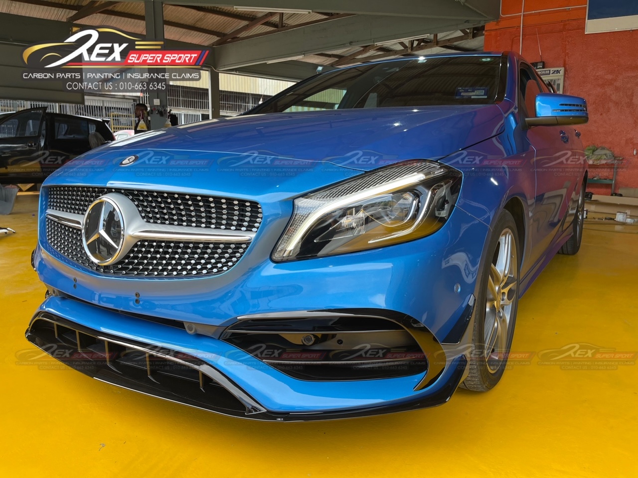 A-ClassW176 A180 A200 A250 A45 AMG Front Canard Air - Vent Aerodynamic ...