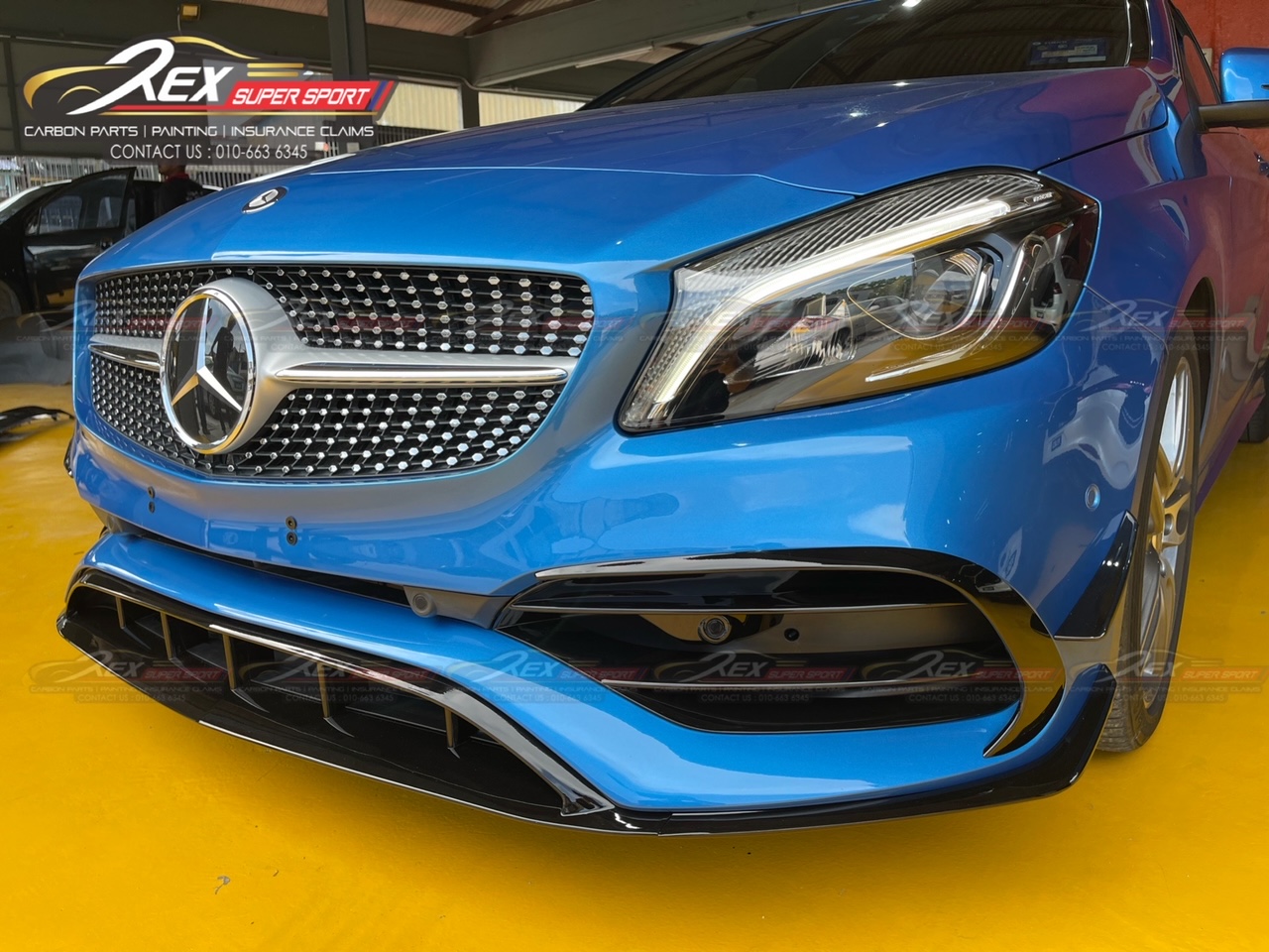 A-ClassW176 A180 A200 A250 A45 AMG Front Canard Air - Vent Aerodynamic ...