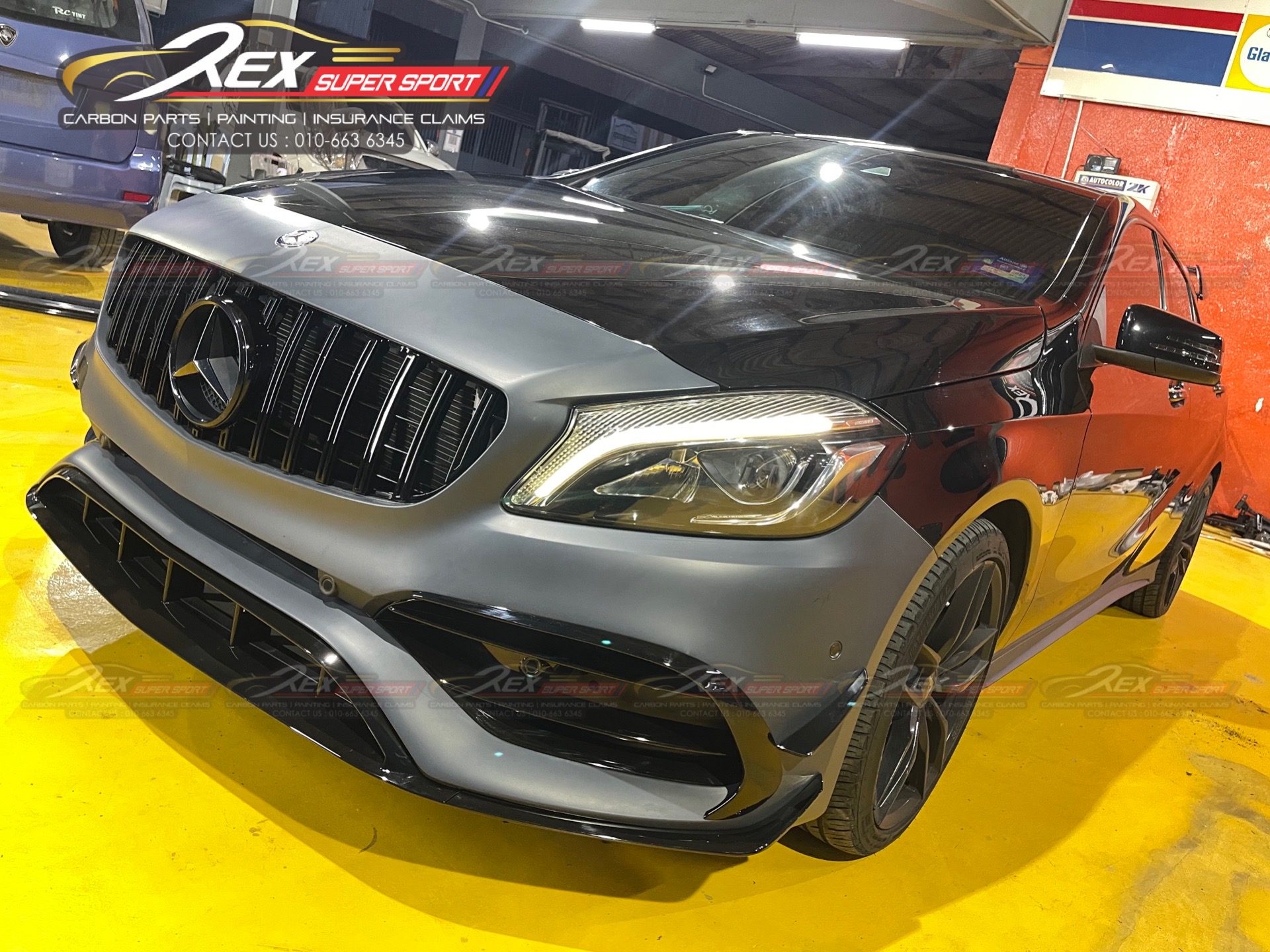 A-Class W176 A180 A200 A250 A45 AMG Bodykit Facelift Set ...