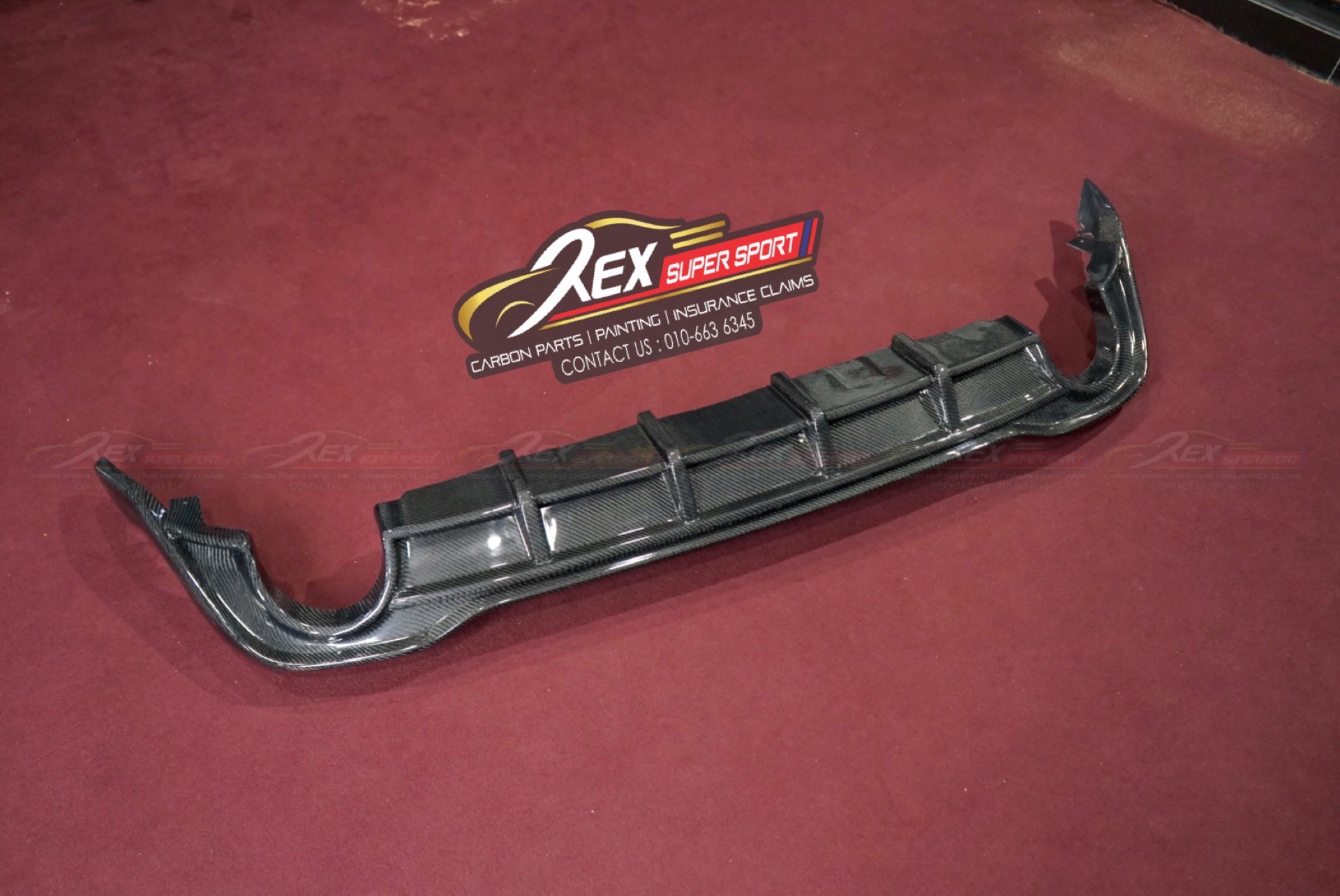 Golf Mk8 GTI R-Line Rear Diffuser CS Carbon - Rexsupersport ...