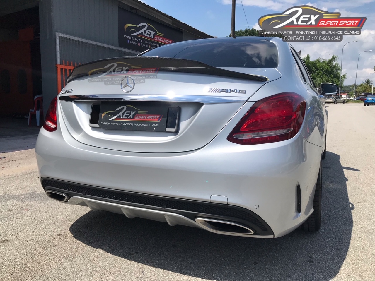 C-CLASS W205 C200 C250 C300 C43 C63 Spoiler Carbon PSM | Rexsupersport ...