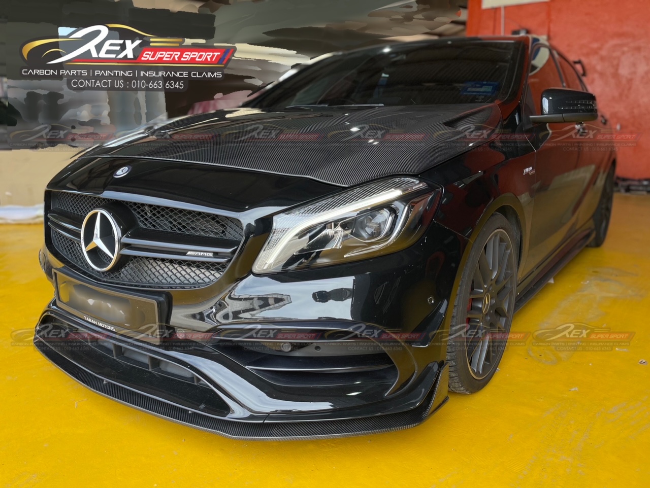 Facelift A-ClassW176 A180 A200 A250 A45 AMG Front Grill AMG Black ...