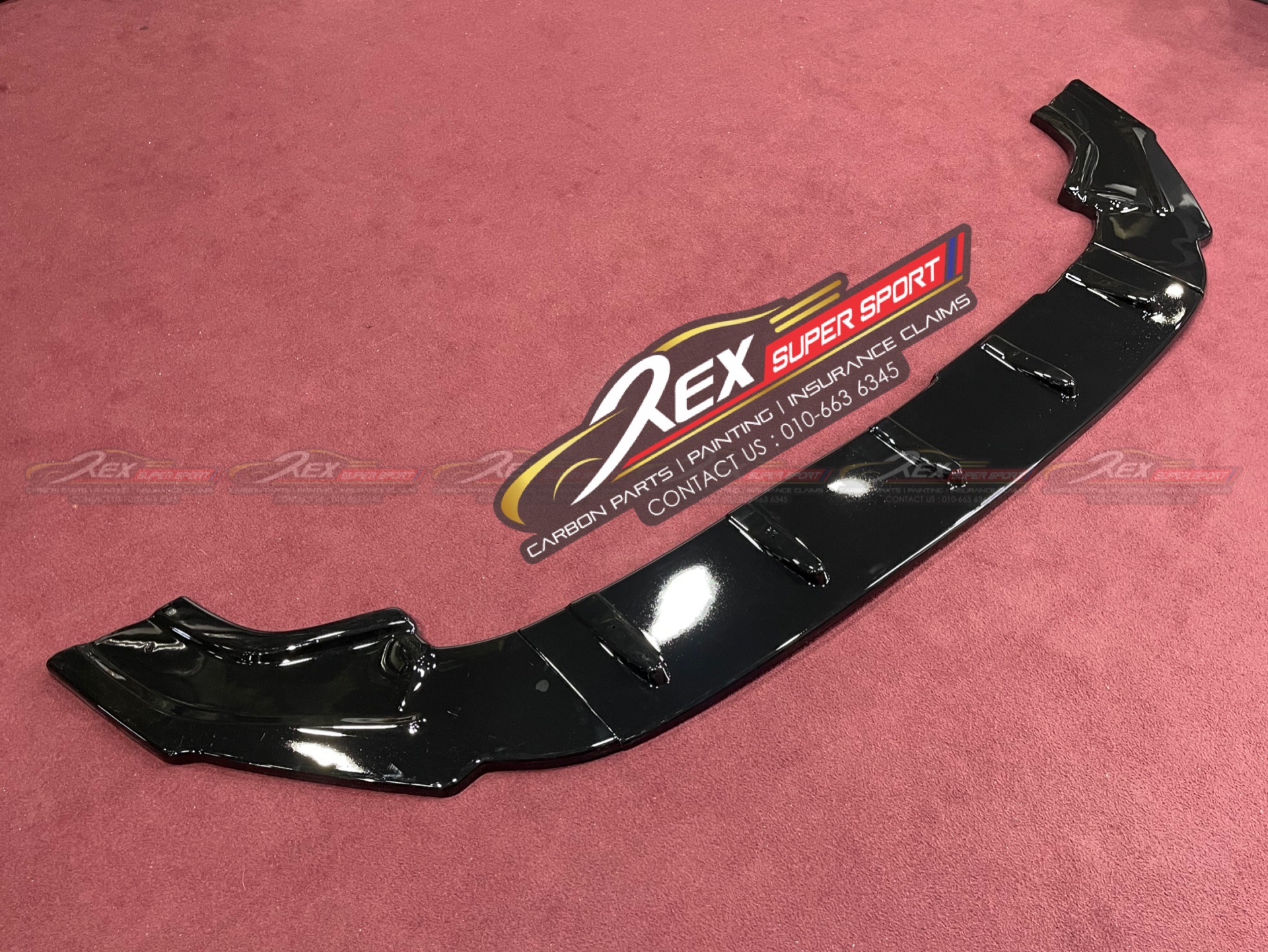 Golf MK7.5 R Front Lip Max V1 Black - Rexsupersport - Specializes In ...