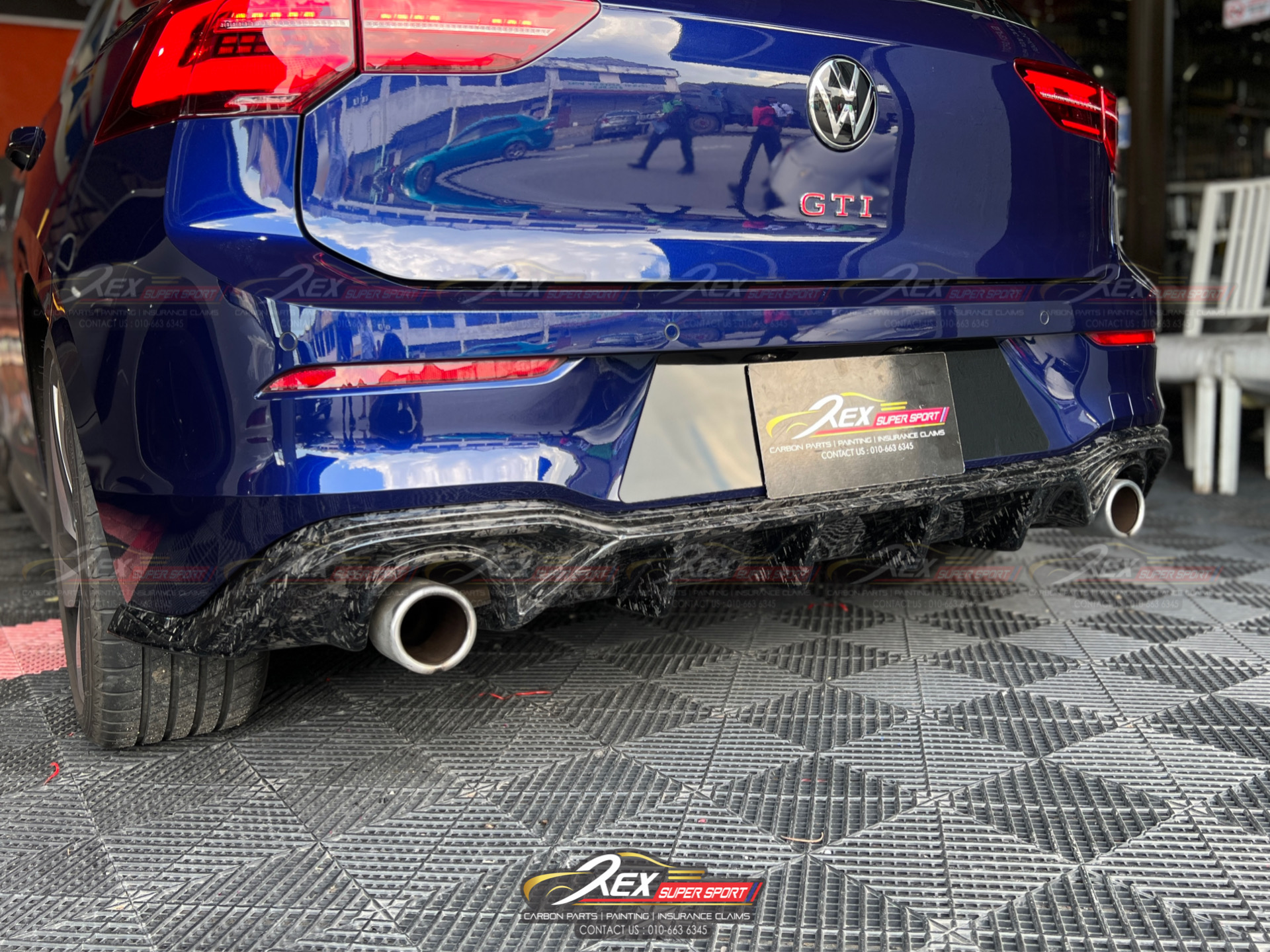 Golf Mk8 GTI R-Line Rear Diffuser Max Forged - Rexsupersport ...
