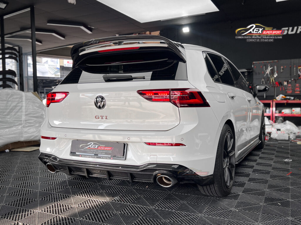 Golf Mk8 GTI R-Line Rear Diffuser CS Carbon - Rexsupersport ...