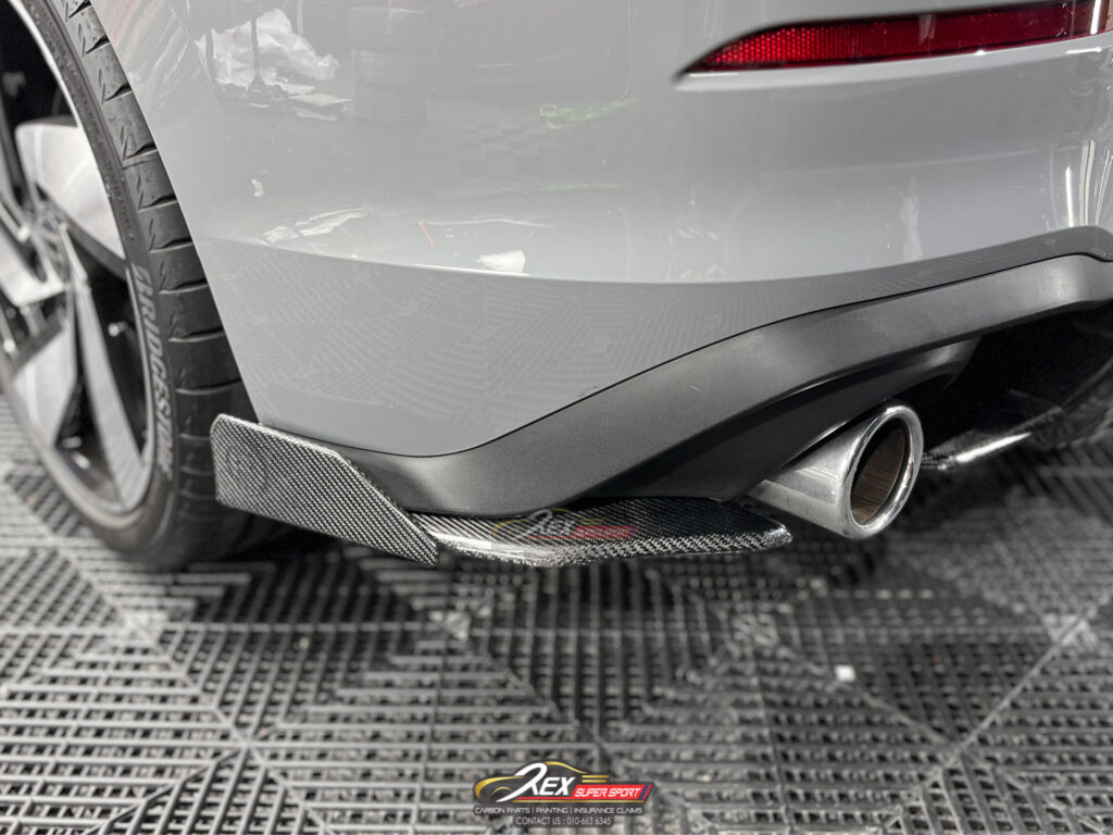Golf Mk8 GTI R-Line Rear Diffuser Super Sport Carbon - Rexsupersport ...