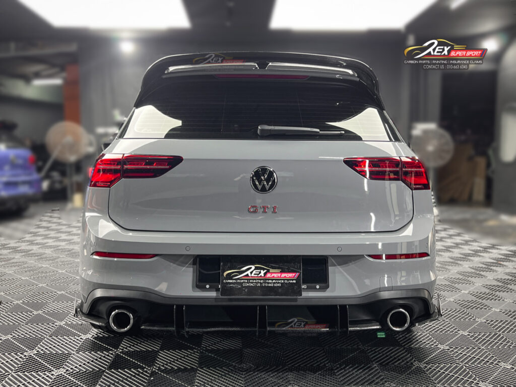 Golf Mk8 GTI R-Line Rear Diffuser Super Sport Carbon - Rexsupersport ...