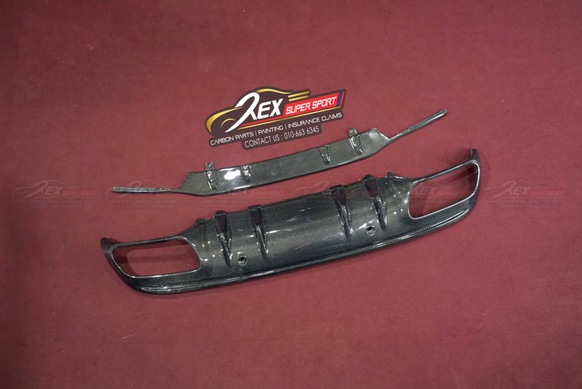 C-CLASS W205 C200 C250 C300 C43 C63 Rear Diffuser C63s Carbon ...