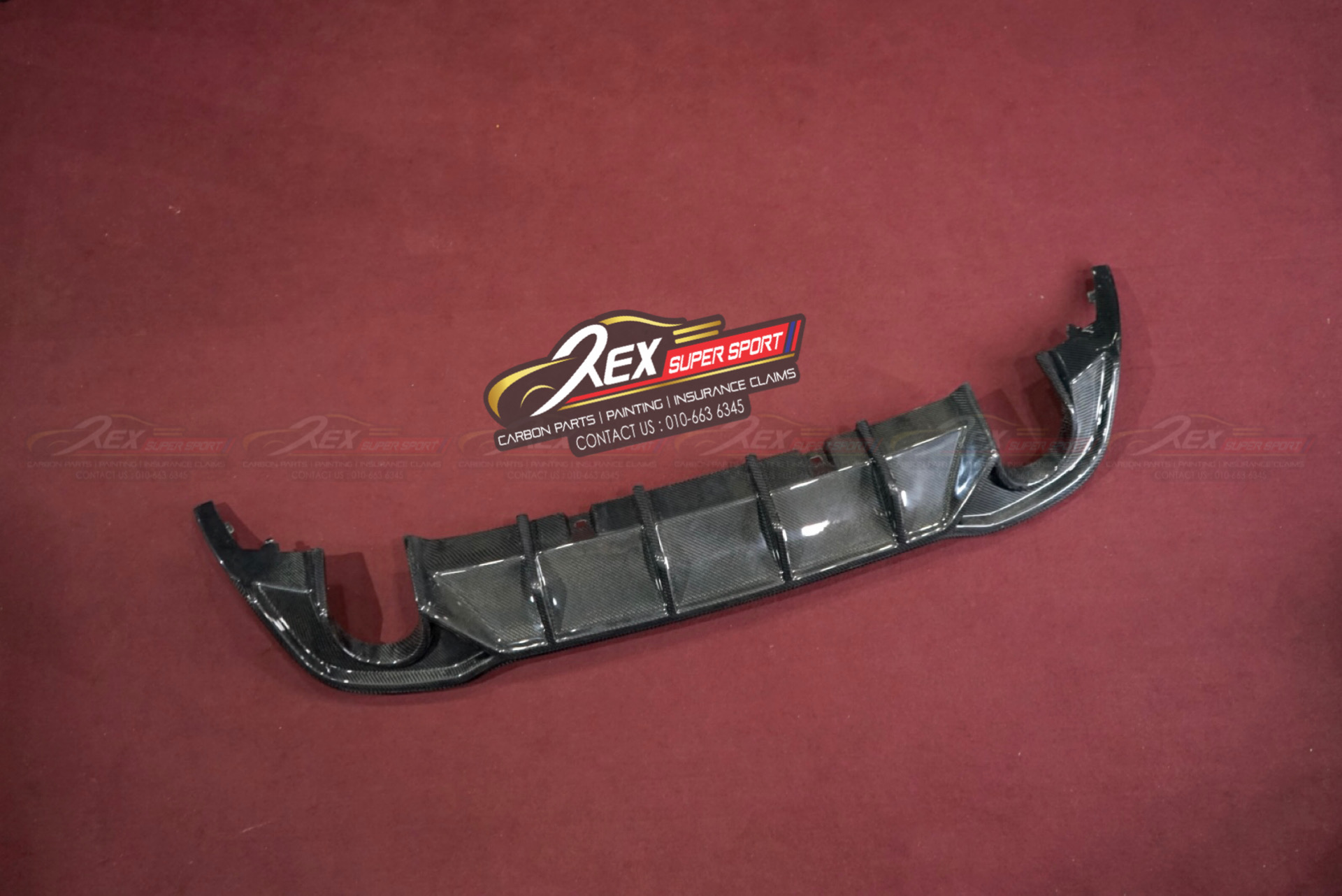 Golf Mk8 GTI R-Line Rear Diffuser Max Carbon - Rexsupersport ...