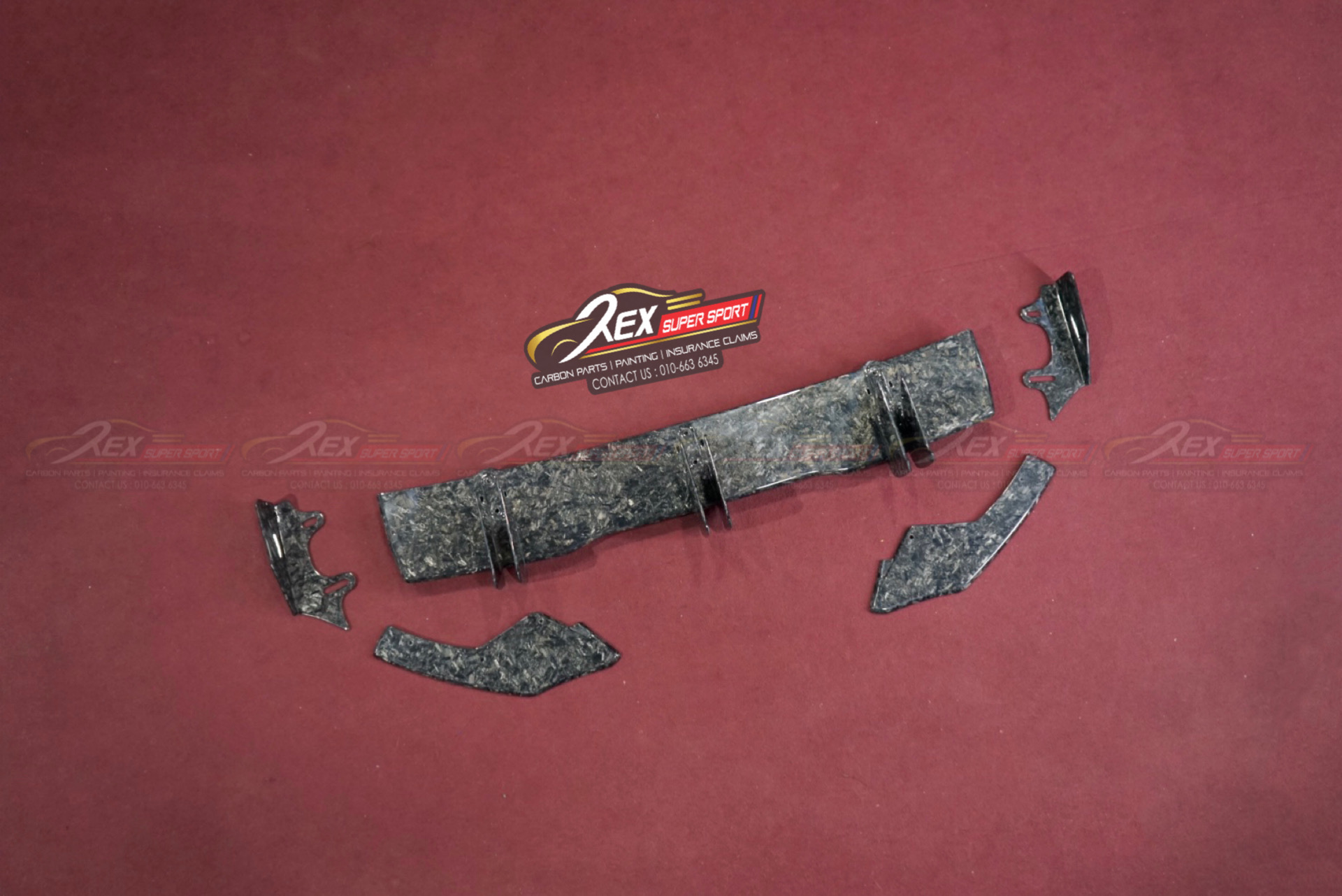 Golf Mk8 GTI R-Line Rear Diffuser Super Sport Forged - Rexsupersport ...