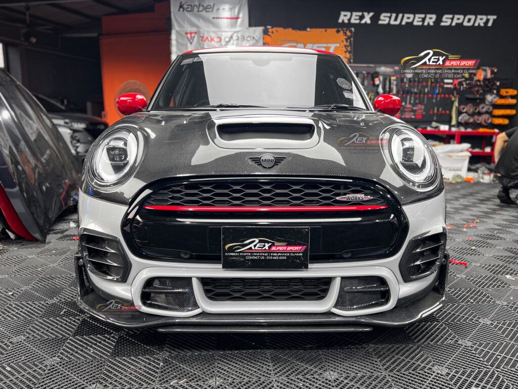 MINI Cooper S JCW F55 F56 Front Bumper Lower Cover Carbon ...