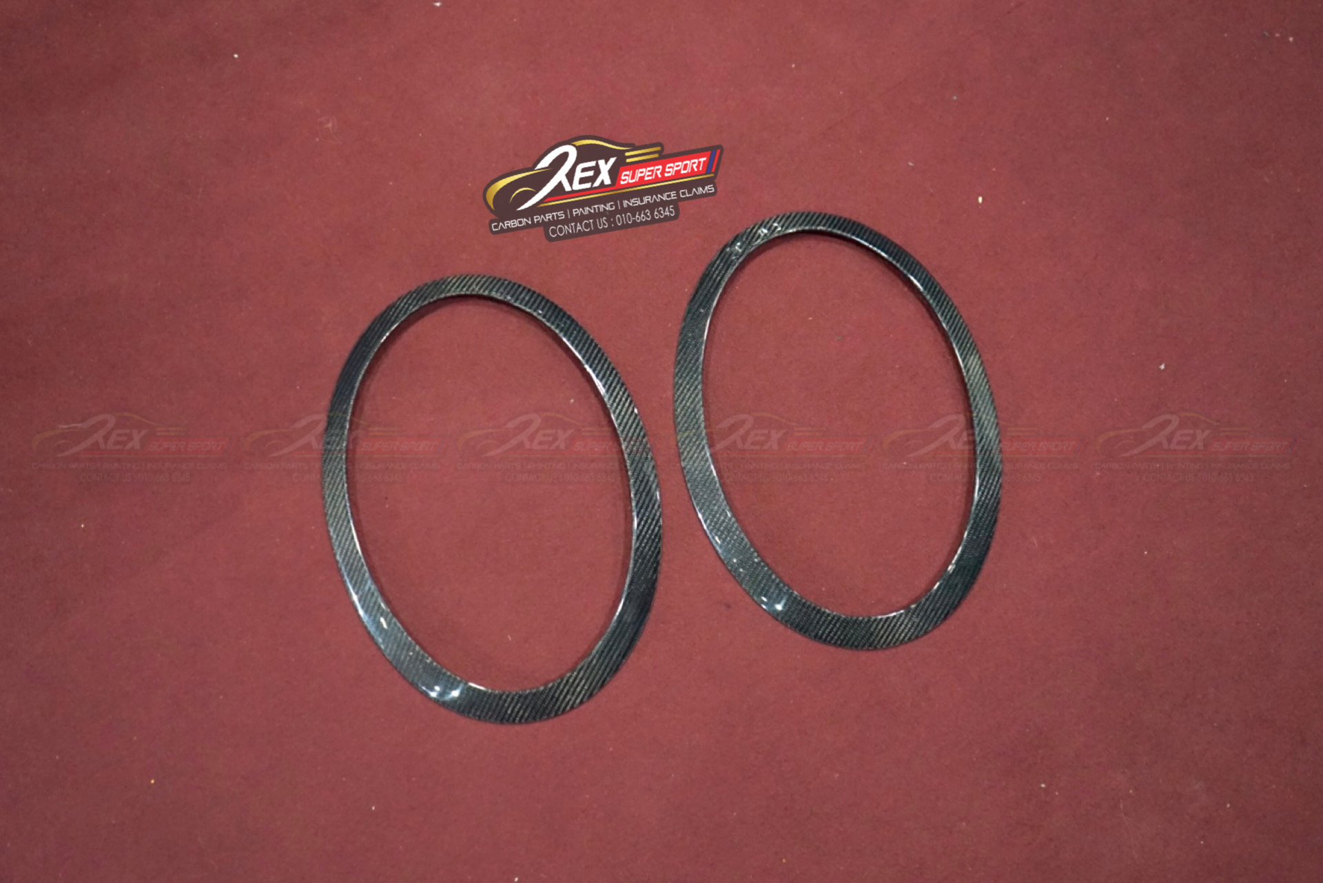 MINI Cooper S JCW F55 F56 Head Lamp Ring Carbon - Rexsupersport ...
