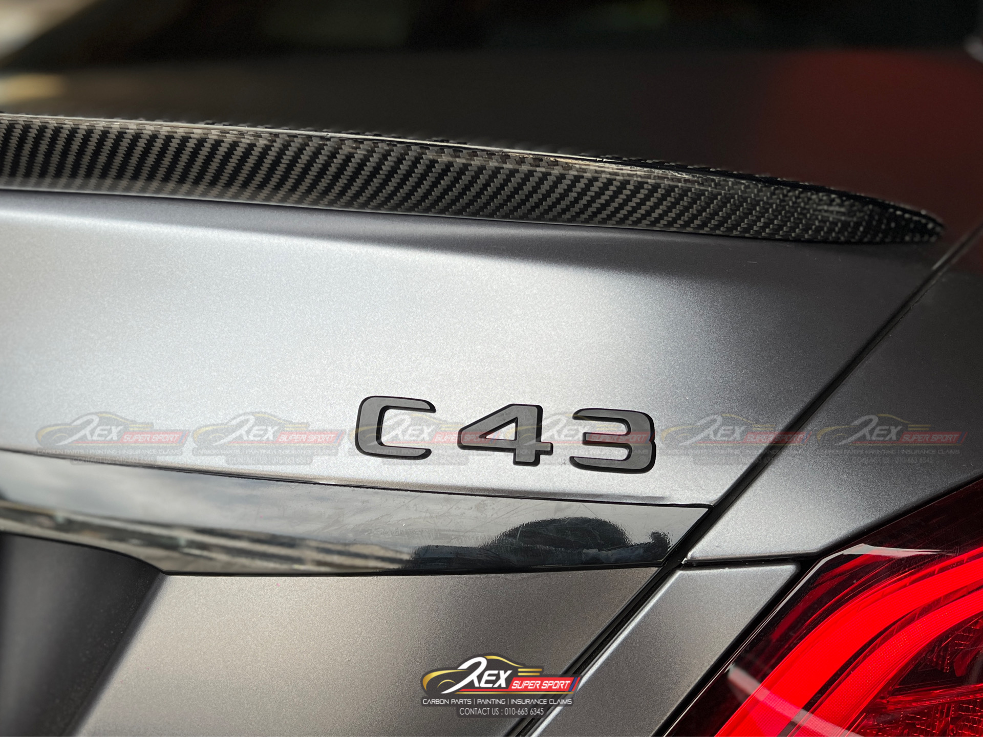 C-CLASS W205 C43 Rear Emblem Logo Badge - Rexsupersport - Specializes ...