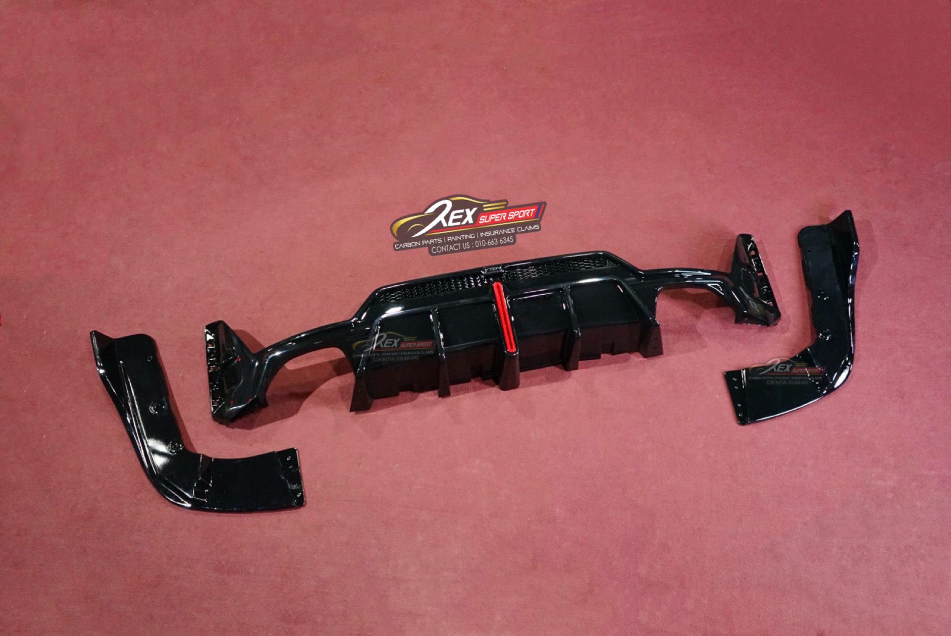 BMW G20 LCI Rear Diffuser VTEN Black - Rexsupersport - Specializes In ...