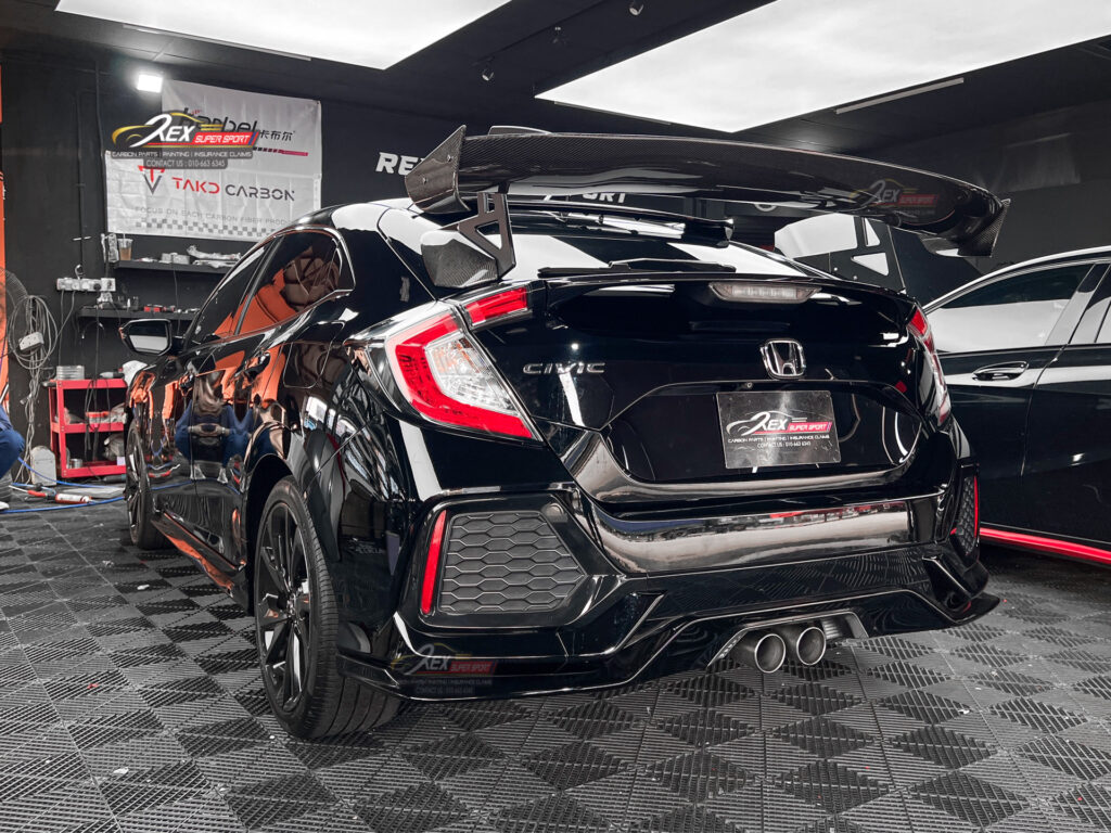 Honda FK8 Type R Rear Spoiler GT SPOON Carbon - Rexsupersport ...