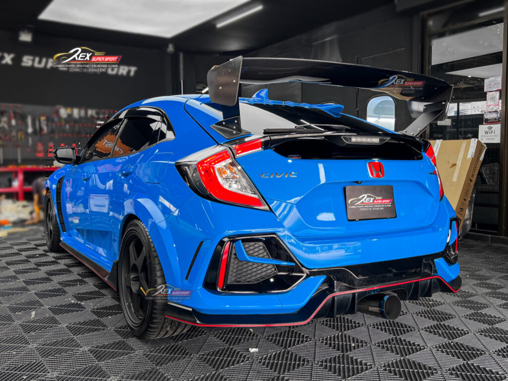 Honda FK8 Type R Rear Spoiler GT Voltex V2 Carbon - Rexsupersport ...